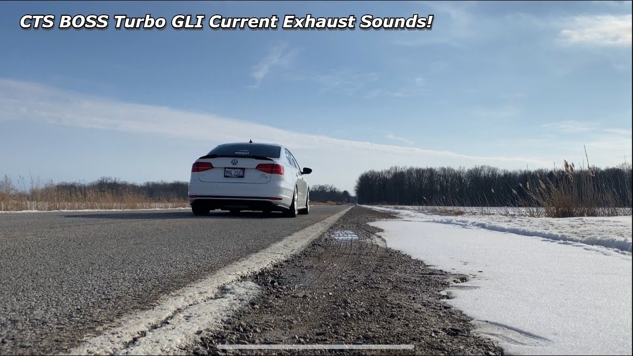 Boss Turbo GLI CTS Catless Downpipe & Magnaflow Resonator! - YouTube