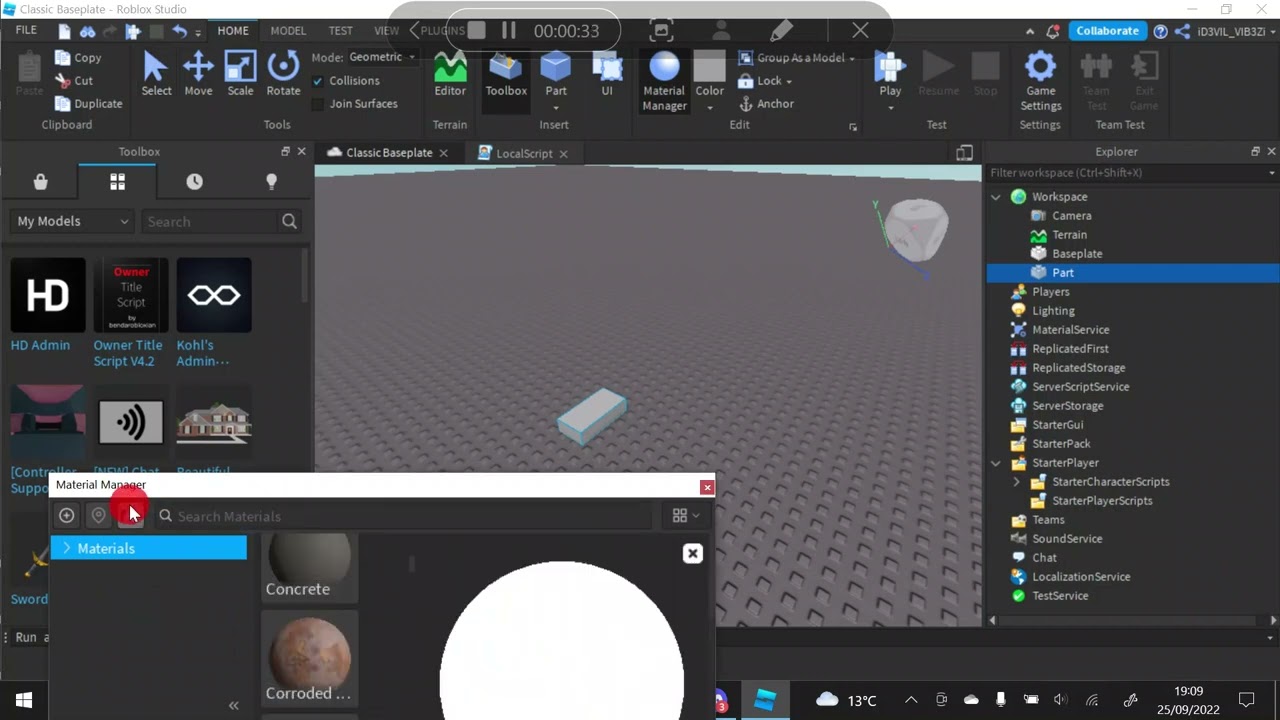 how to make a kill part in roblox studio - YouTube
