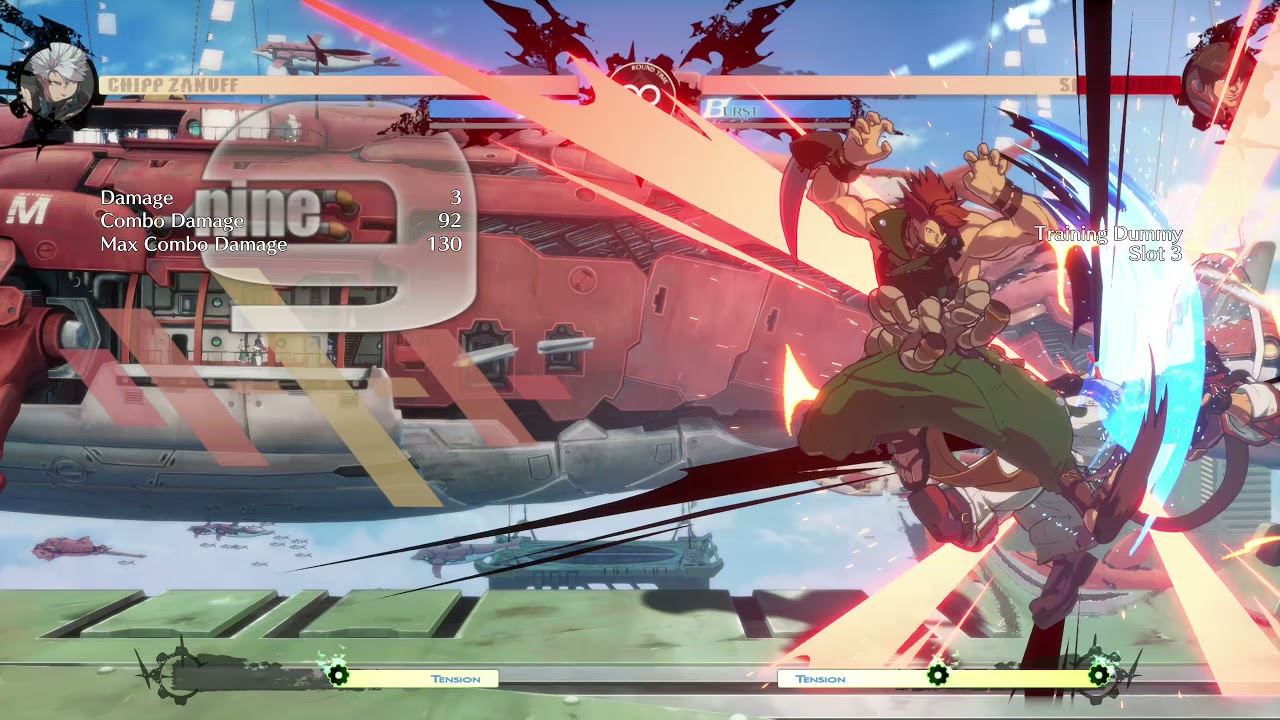 GGST - Chipp Back-throw RRC corner combo - YouTube