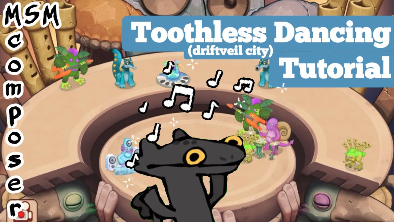Toothless Dance Meme Tutorial (Driftveil City) | MSM Composer - YouTube