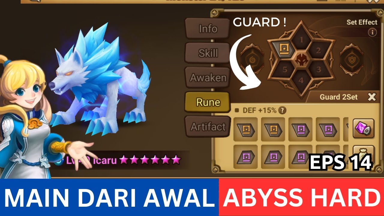MULAI FOKUS DENGAN RUNE ICARU - MAIN DARI AWAL ABYSS HARD EPS 14 ...