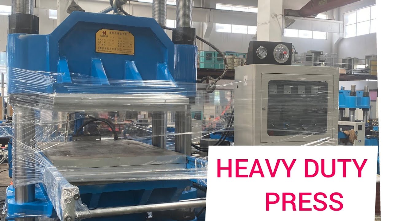 RUBBER MOLDING HEAVY DUTY PRESS MACHINE. - YouTube