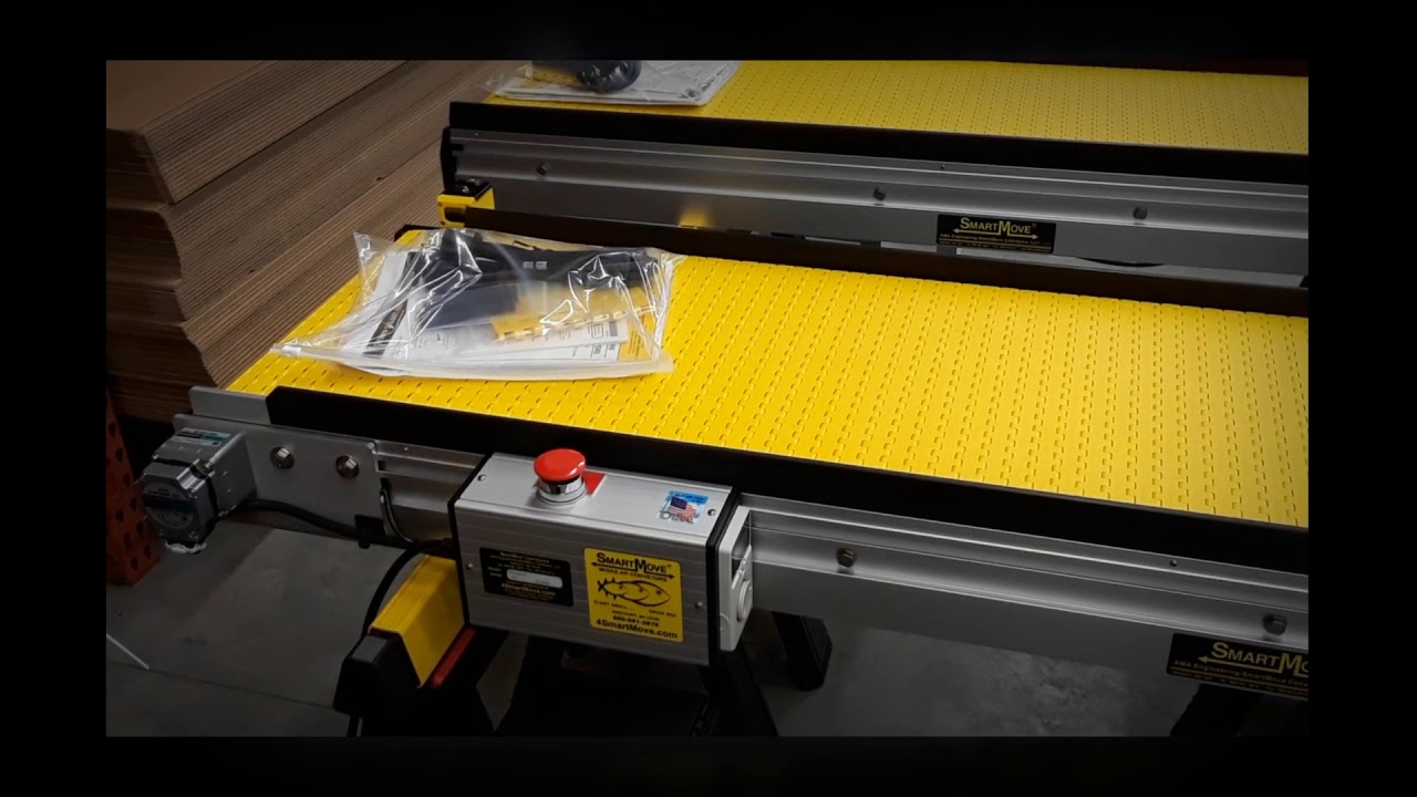 Basic Little Conveyor System - Photo Eye Sensor By SmartMove® - YouTube