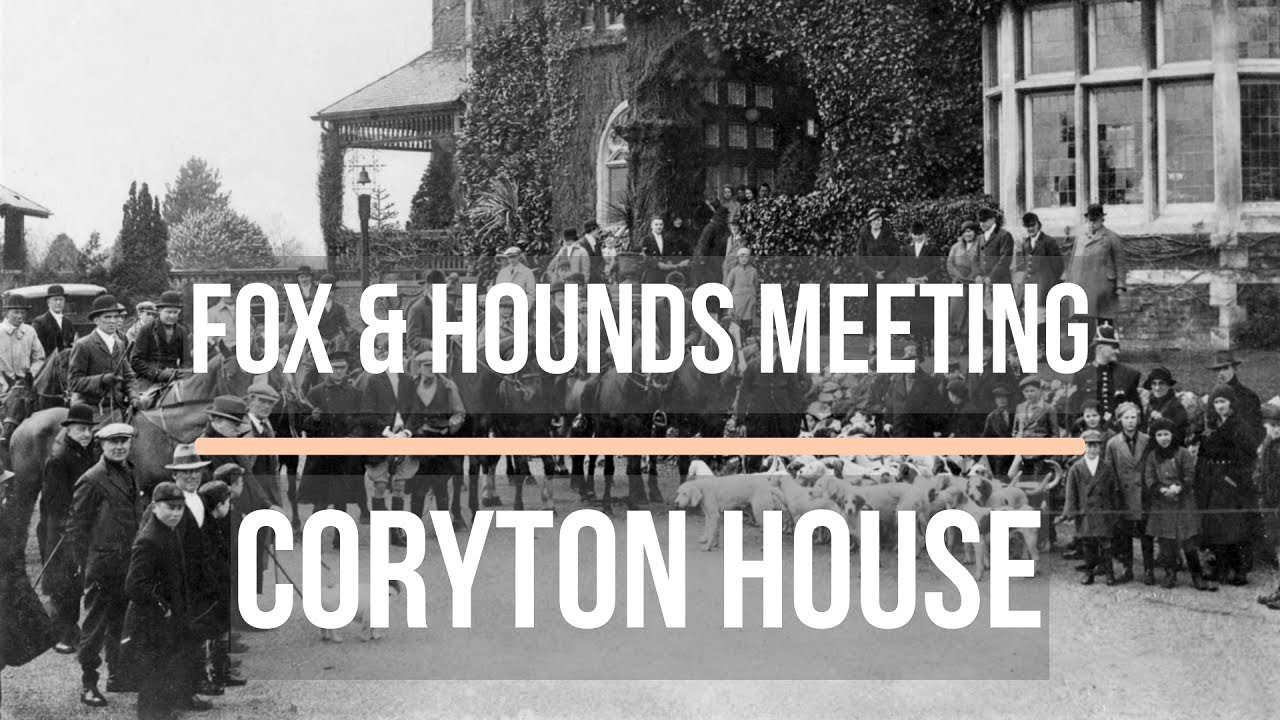 Fox & Hounds hunt meeting at Coryton House, Whitchurch in the early ...