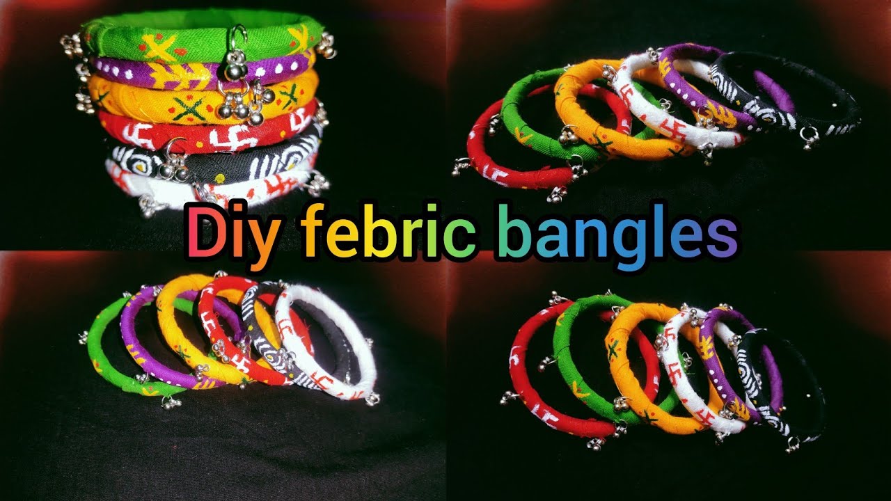 handmade febric bangles making at home | diy febric bangles | how to make bangles at home ...