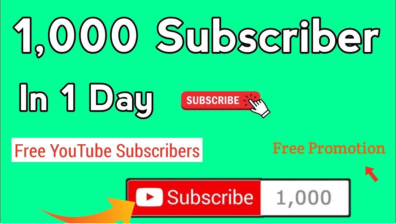 How To Get First 1000 Subscriber On YouTube | 2021 Tricks | Complete ...