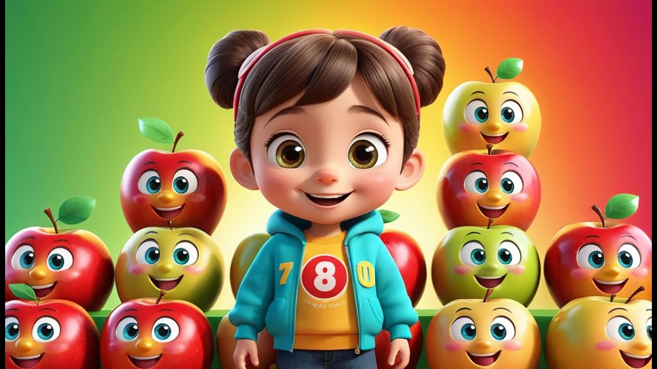 Count the Apples on the Big Red Tree | Fun Counting Song for Kids ...