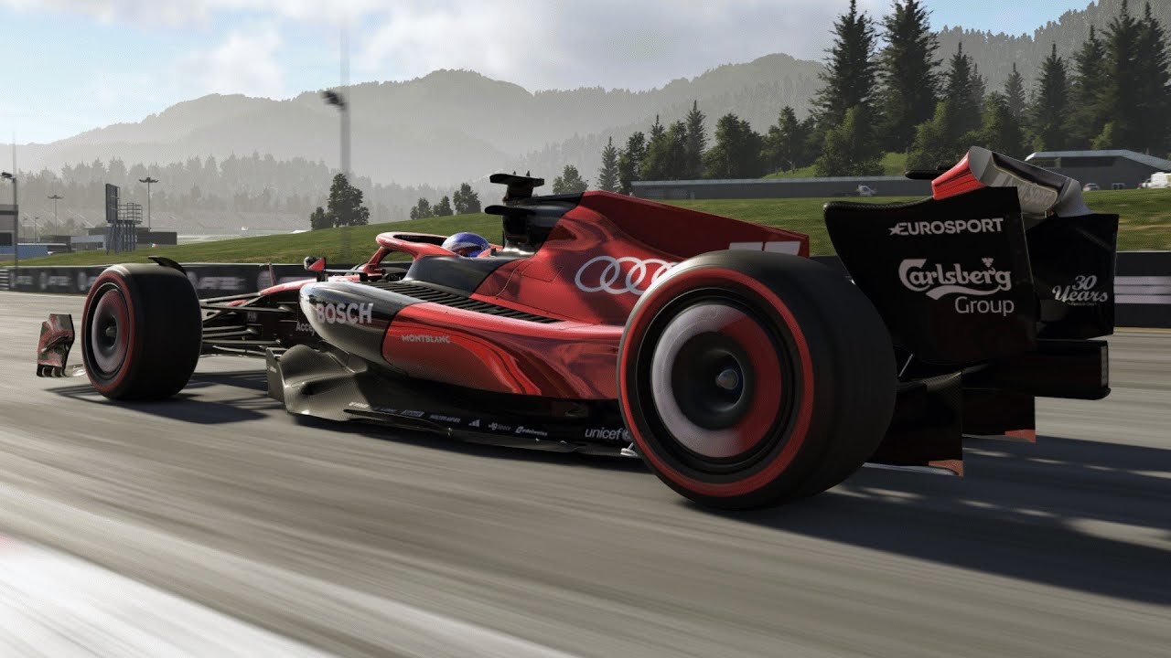 F1 22 AUDI Fantasy LIVERY GAMEPLAY! - YouTube
