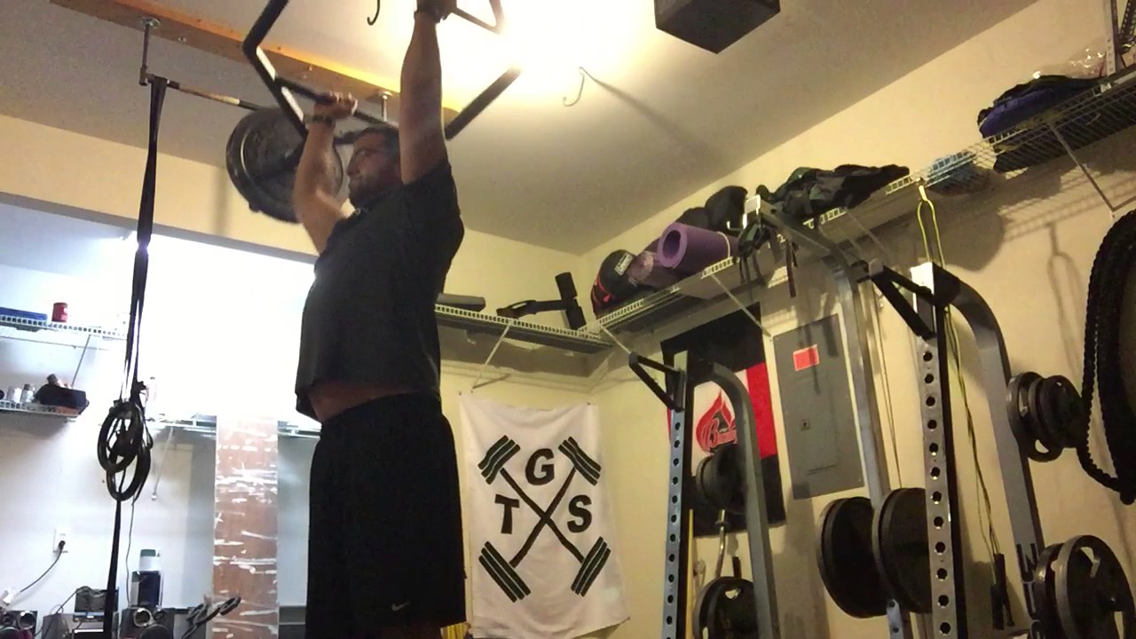 Trap Bar Overhead Press - YouTube