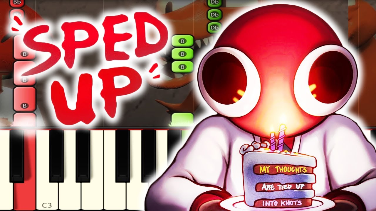 RED [SPED UP] - Rainbow Friends ROBLOX Animated Song - YouTube