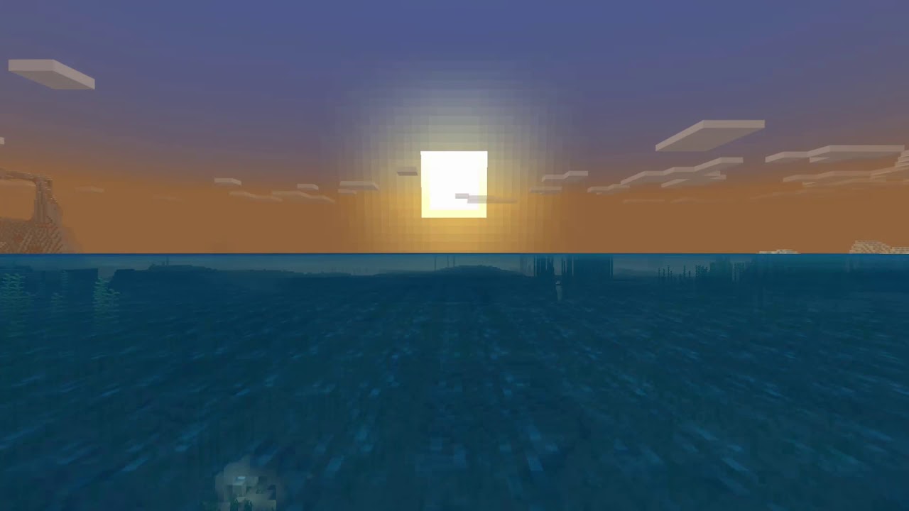 Minecraft Sunset/Moonrise - YouTube