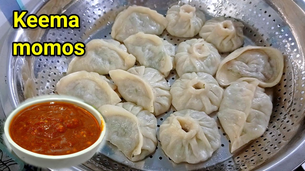 Keema Momos Recipe With Chutney|How to make keema momos recipe|Mutton ...