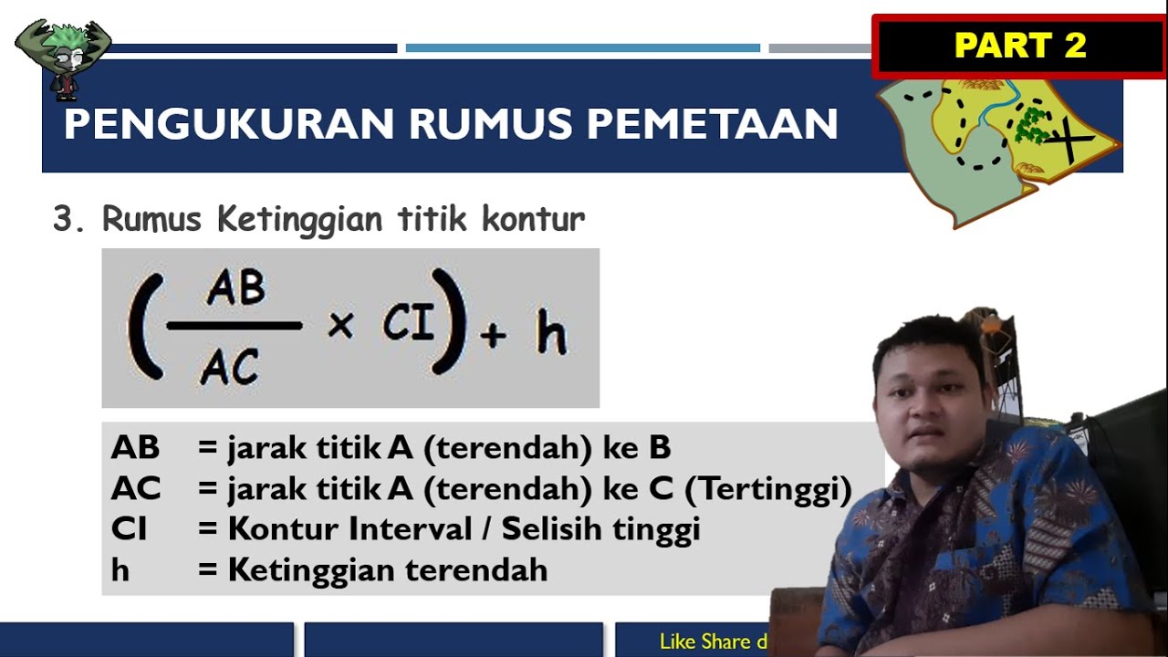 Rumus Mencari Ketinggian Titik Kontur - PPJ Geografi - YouTube