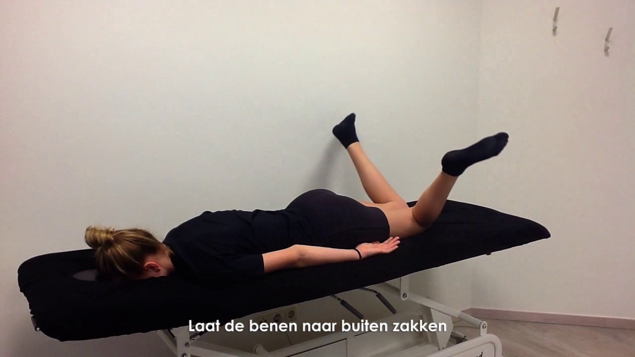 Fysiotherapie Oosterwolde heup oefening 5 - YouTube