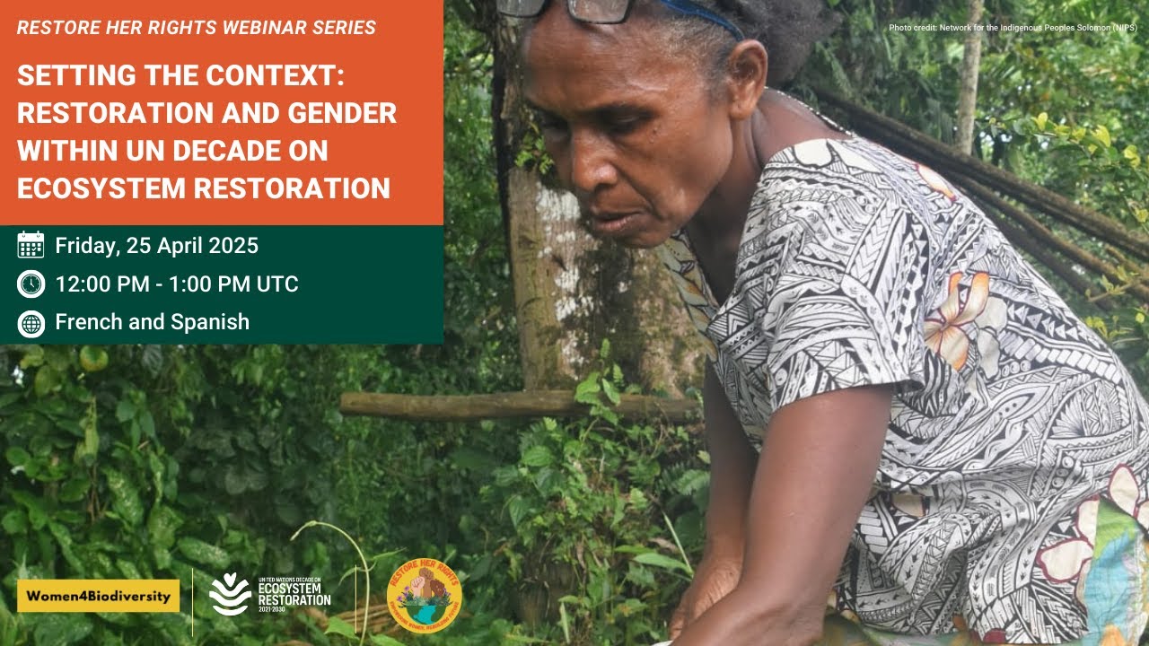 Restore HER Rights Webinar Series: Webinar 1-Dialogues on Gender Equality and Ecosystem ...