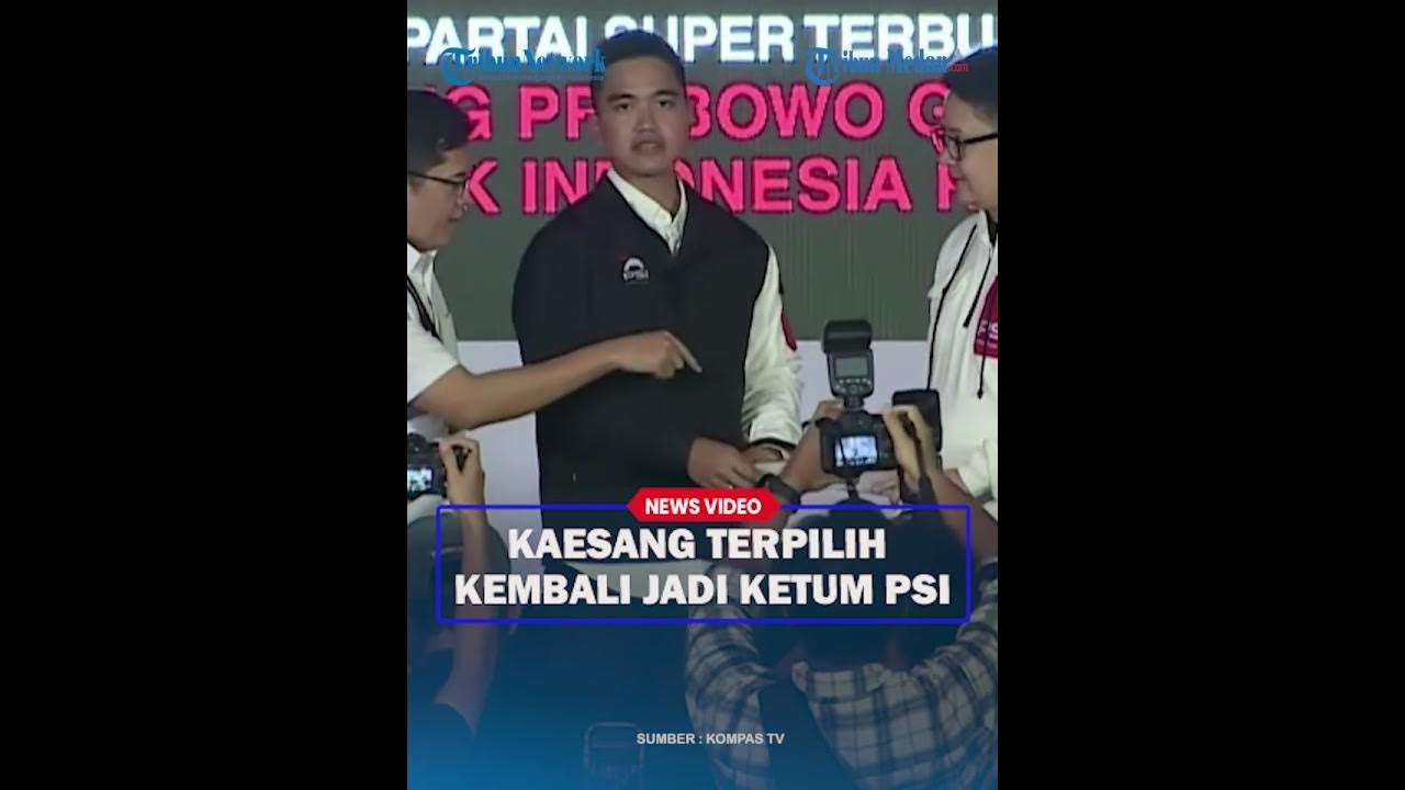 MENANG TELAK! Kaesang Raih Suara 65,28 Persen Terpilih Kembali Jadi Ketum PSI - YouTube