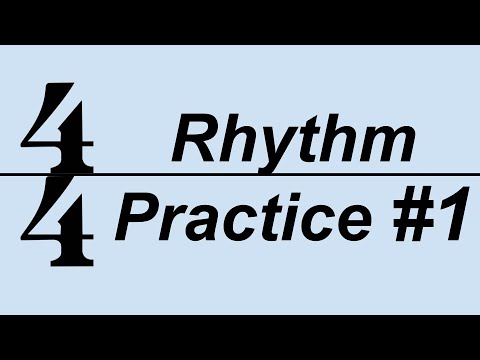 4/4 Rhythm Practice 1 - YouTube