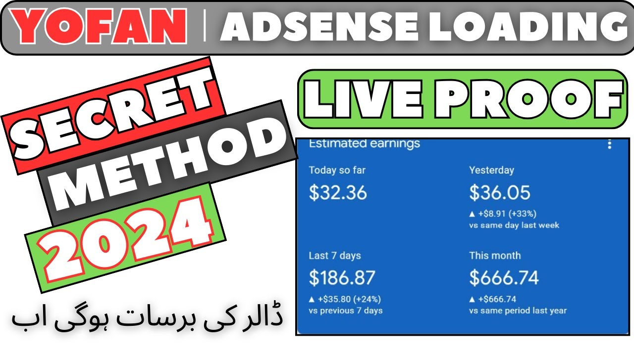 yofan adsense loading live proof | yofan earning proof | yofan earn ...