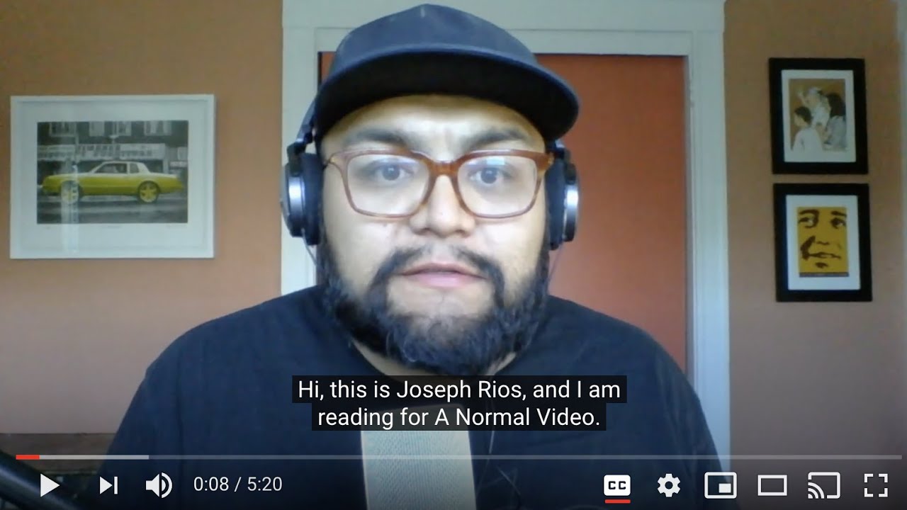 Joseph Rios - Fellowship Application (A Normal Video) - YouTube