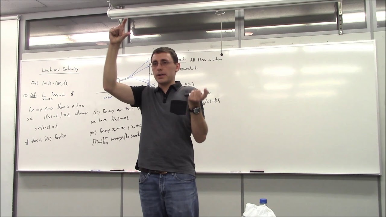 Introduction to Math Analysis (Lecture 25): Continuity on R - YouTube