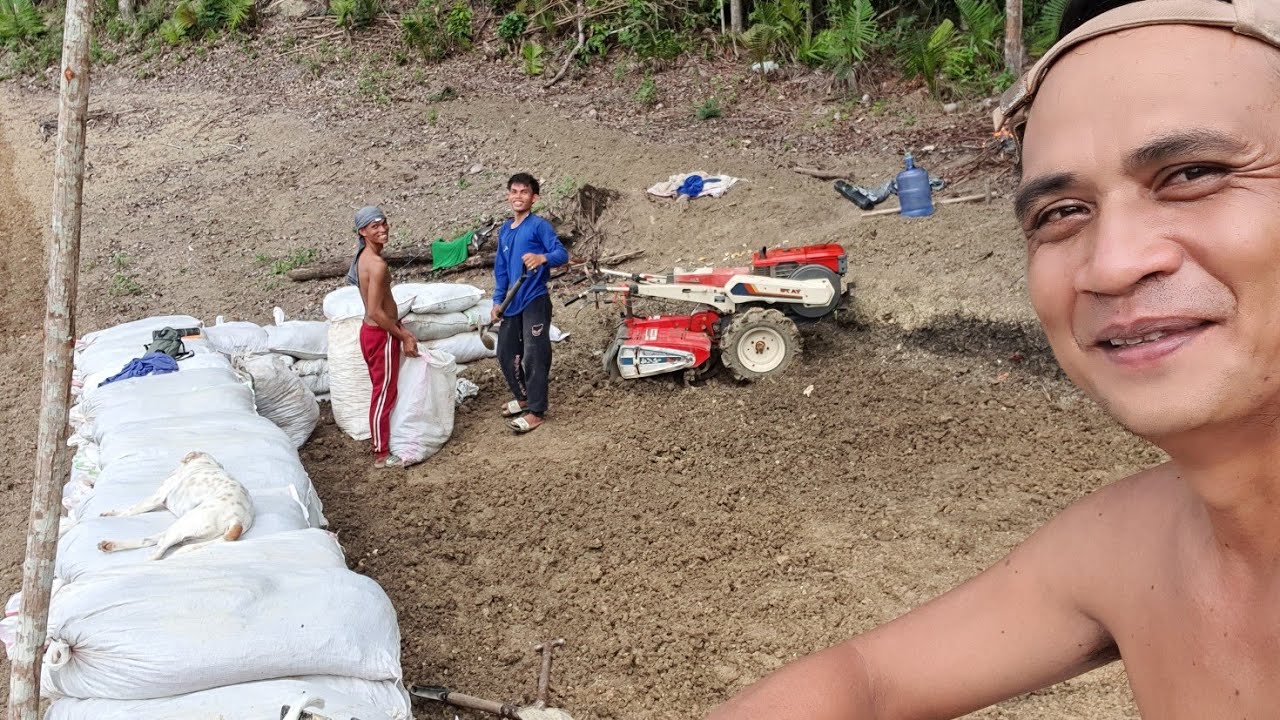 CAMOTE FARMING LAND PREPARATION with RESERVOIR - YouTube