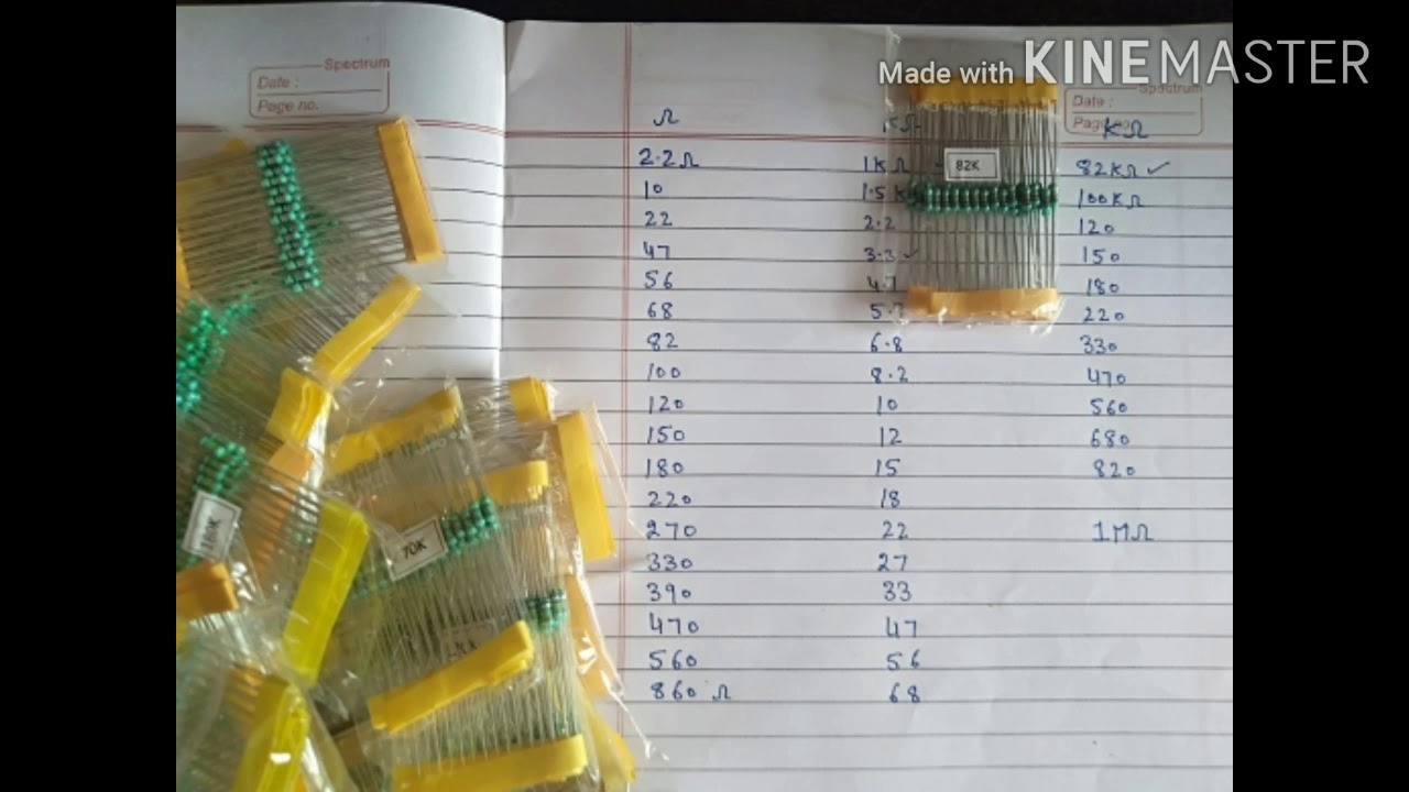 A new package of Resistors arrives - YouTube