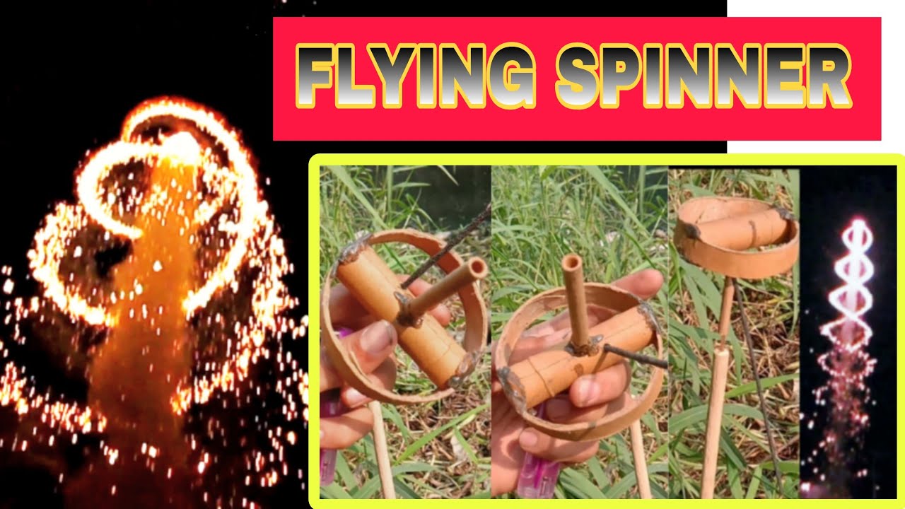Flying spinner #চরকিবাজি#fireworks#thailandgirandolafireworks# ...