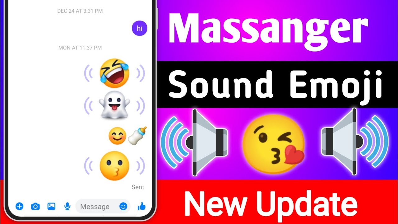 Massanger sound emoji | How to send sound emoji on Massager | Facebook ...