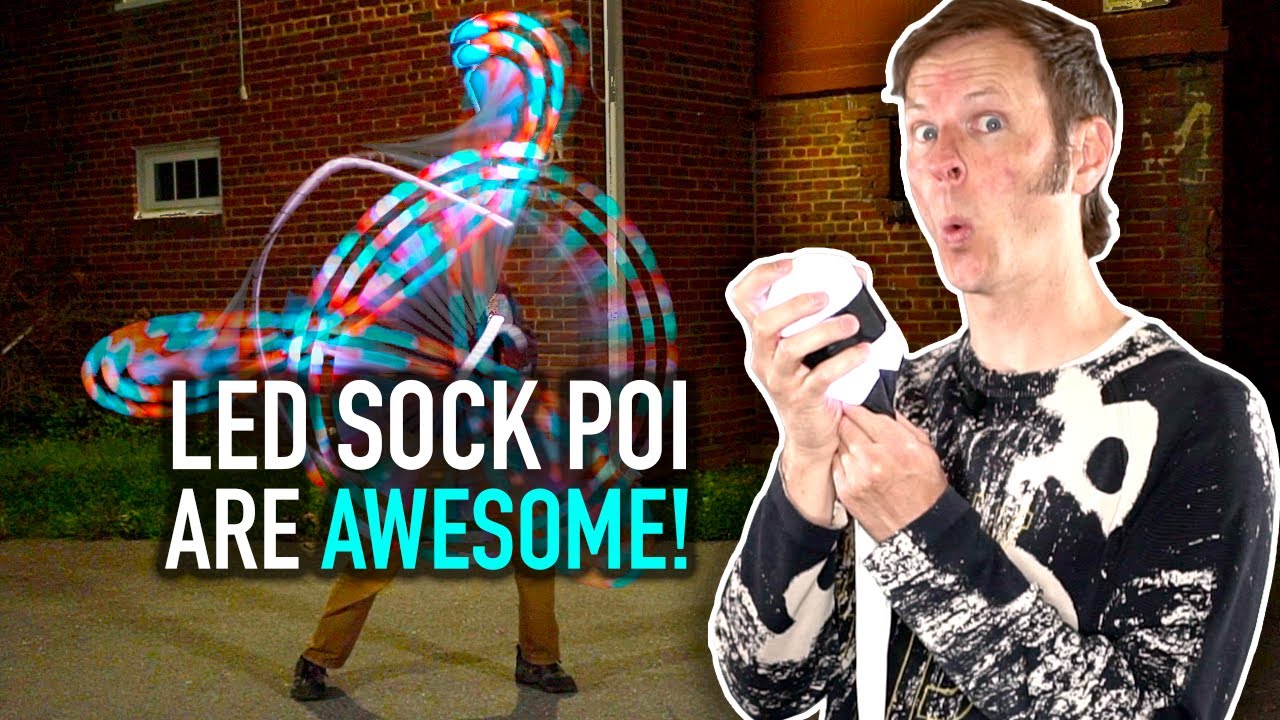 LED Sock Poi Review: The Perfect Accessory for Nighttime Fun! - YouTube