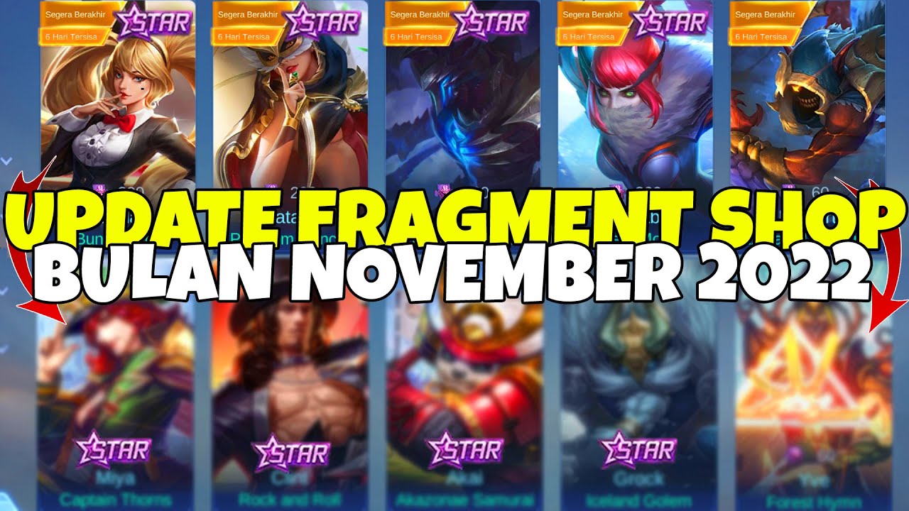 UPDATE FRAGMENT SHOP BULAN NOVEMBER 2022 | RARE FRAGMENT & HERO ...