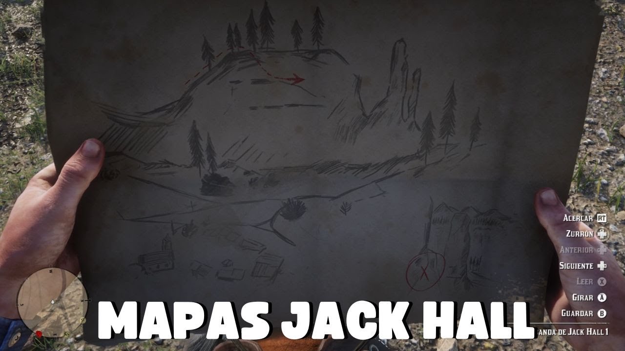UBICACIONES MAPAS DEL TESORO BANDA JACK HALL RDR2 - YouTube