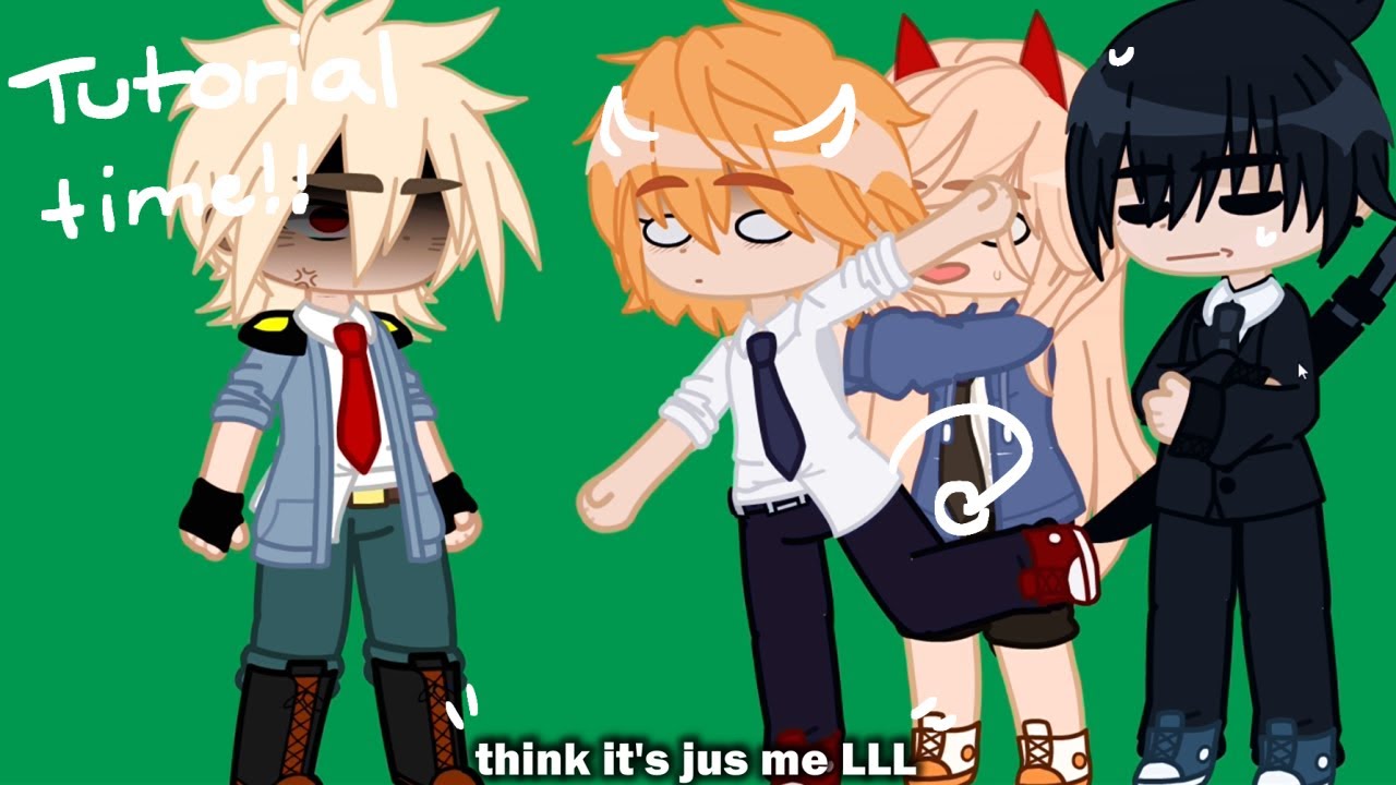 green screens.. watch me do gacha || BNHA/MHA+CSM || GACHA REDUX ...