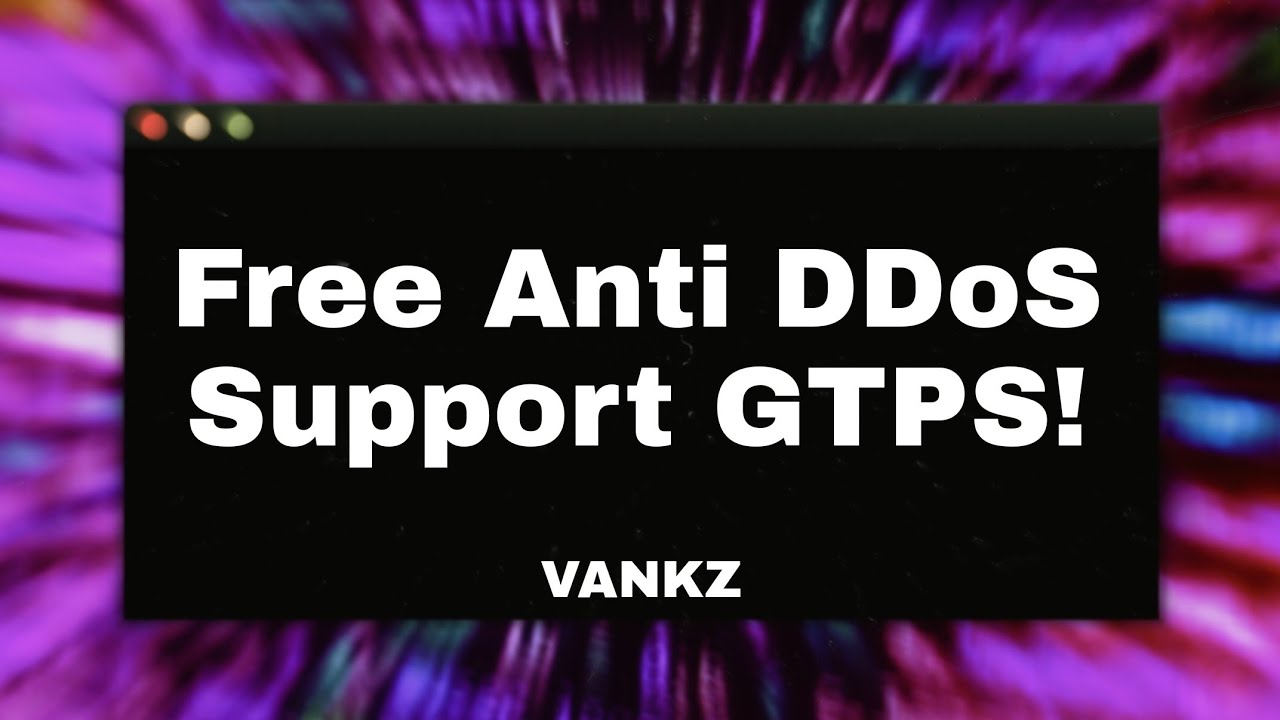 Free Anti DDoS Support GTPS! - YouTube