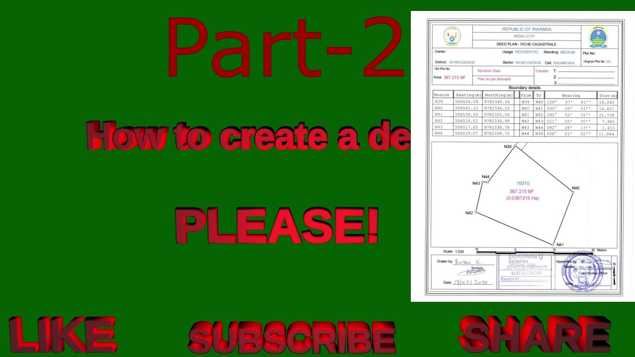 How to create a cadastral Deed Plan, File Geodatabase and Feature ...