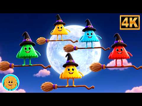 Five Wicked Witches | Halloween Song For Kids |  Trick or Treat And Spooky Adventure