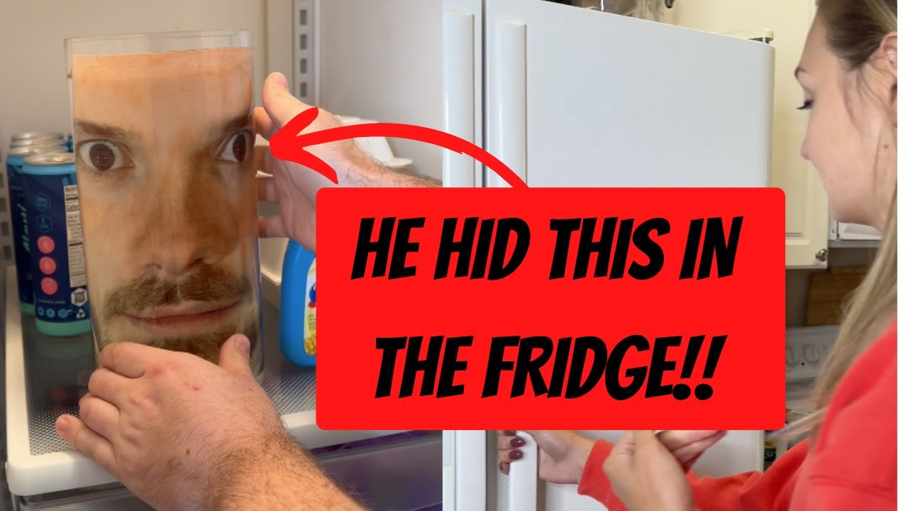 SHE WAS SO SCARED!!! *face in the fridge prank* | Relationships On Fire ...
