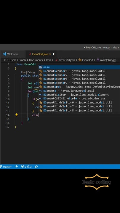 Counting Number Of Odd Even Numbers In An Array Java Basic Coding