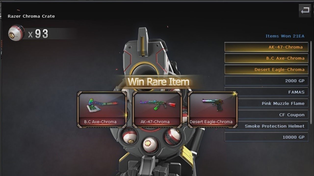 CrossFire NA: Winning all Razer Chroma weapons + Showcase! 7 WINS - YouTube