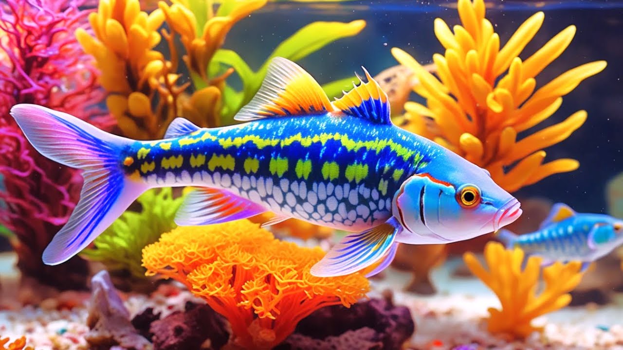 Natural Fish Tank 4K VIDEO - A Wonderland of Colors, Captivating ...