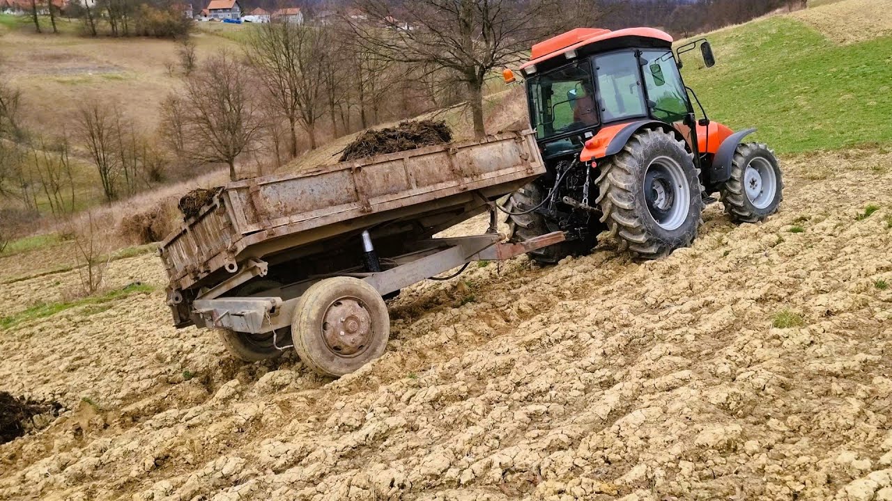 Same Argon 80 & Zetor 6245 - Vožnja stajnjaka: RIZIČNO KIPOVANJE U ...
