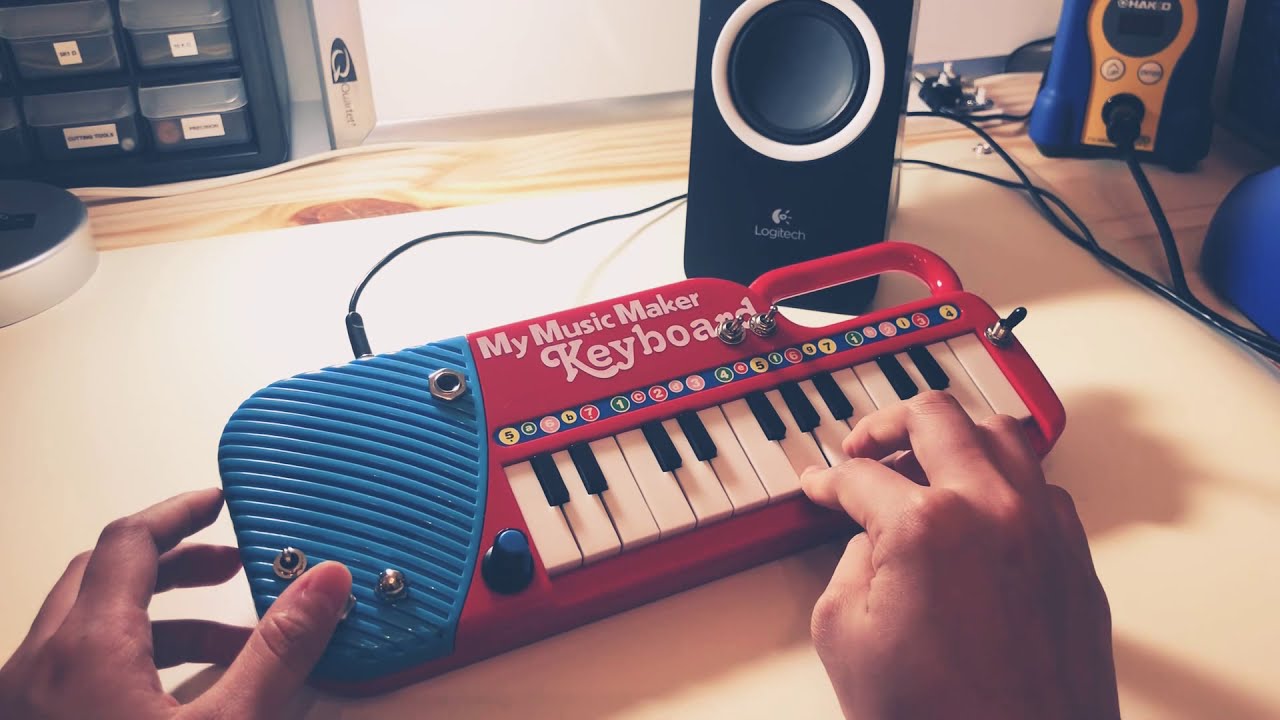 Circuit Bending: My Music Maker Keyboard - demo #1 - YouTube