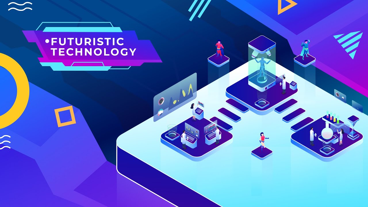 Futuristic Technology Isometric Animation - YouTube