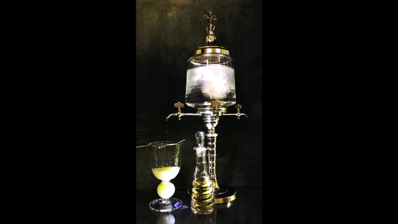 Traditional absinthe pour - YouTube