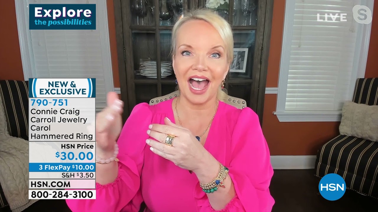 Connie Craig Carroll Jewelry Carol Hammered Ring - YouTube