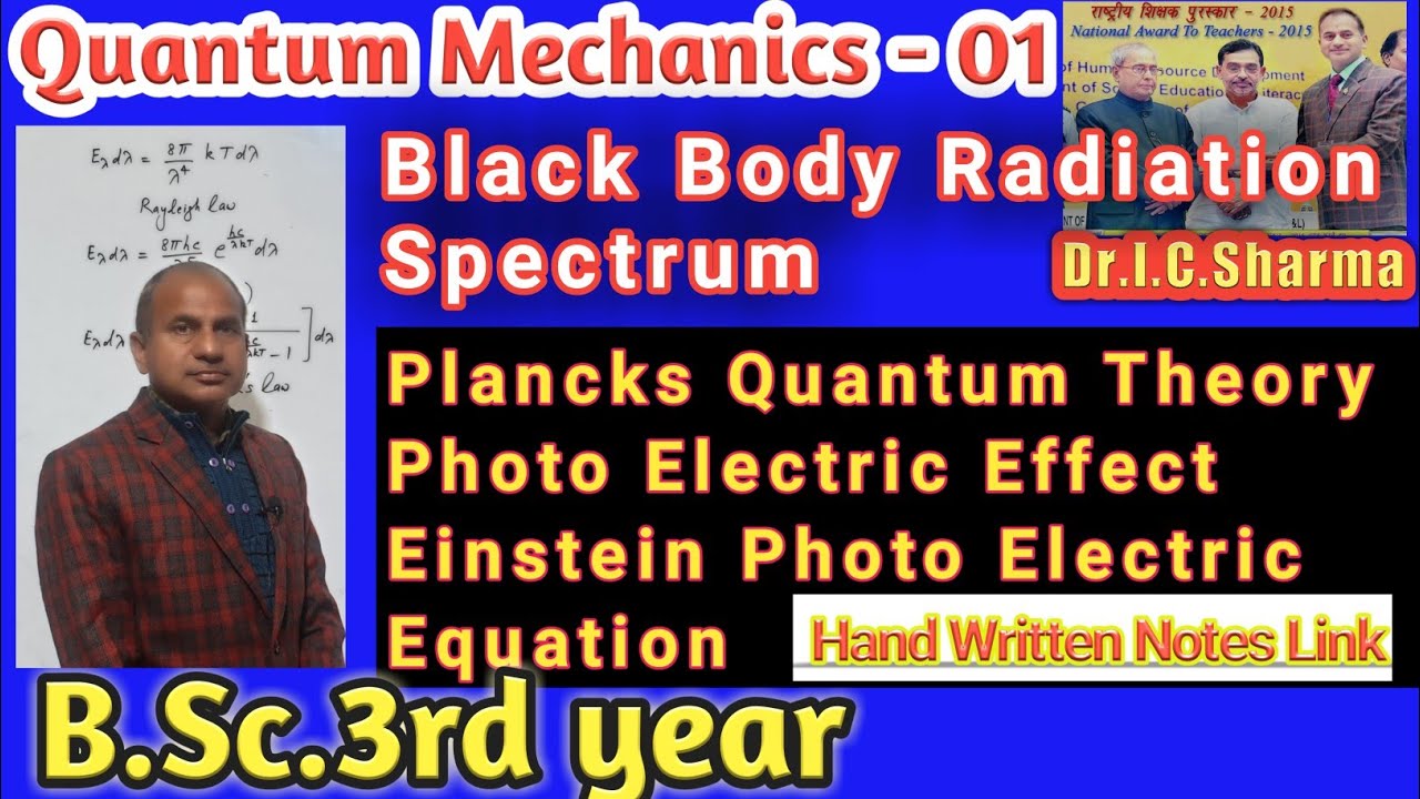 Black body Radiation Spectrum || Plancks Quantum Theory of Radiation ...
