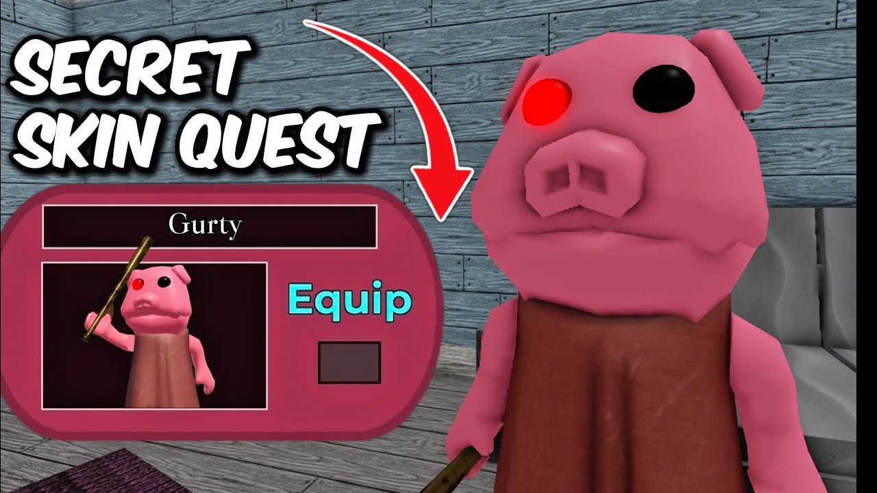 (April Fools) HOW TO UNLOCK GURTY SKIN IN PIGGY!!! | Secret QUEST - YouTube