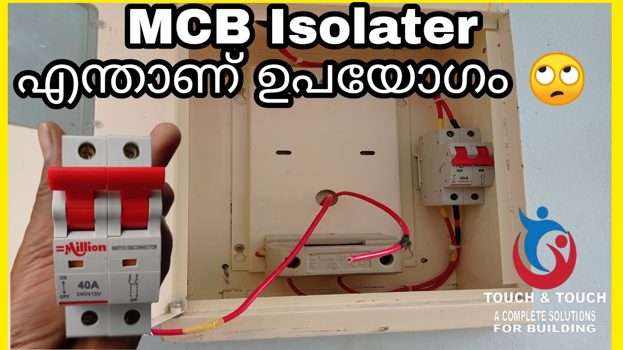 MCB Isolater connection and unboxing | single phase mcb isolater ...