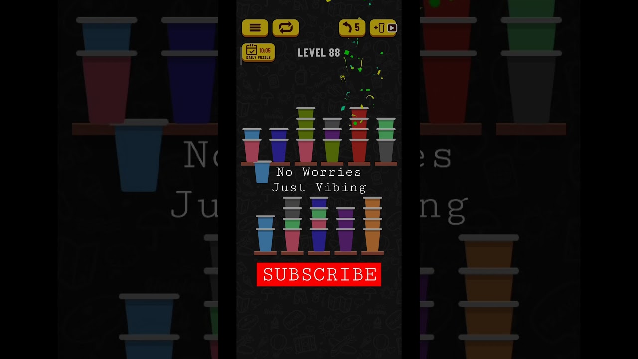 CUP SORT PUZZLE LEVEL 88 - YouTube