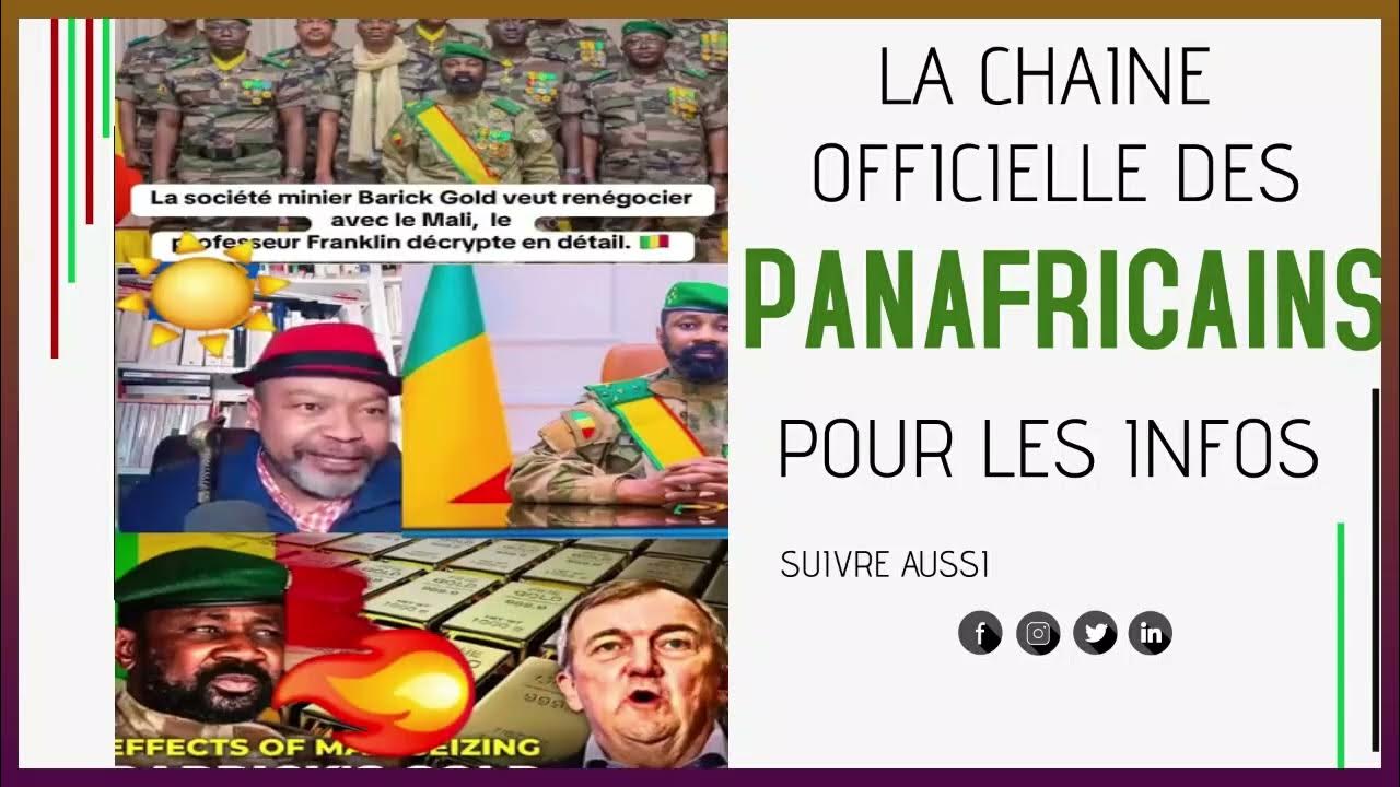 La société minière barrick gold veut renégocier avec le mali ::L'Europe s'effondre de douleurs ...