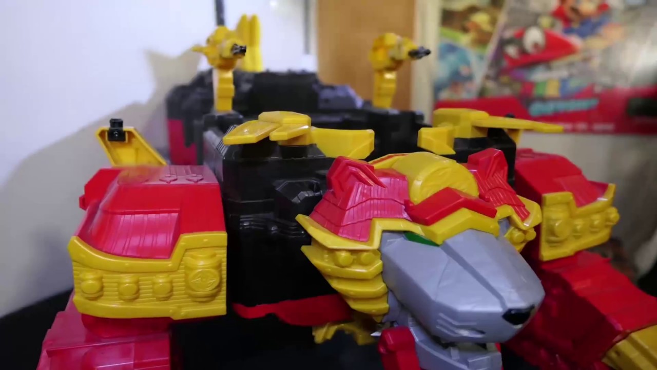 Power rangers ninja steel: Lion Fire Fortress Stop motion - YouTube